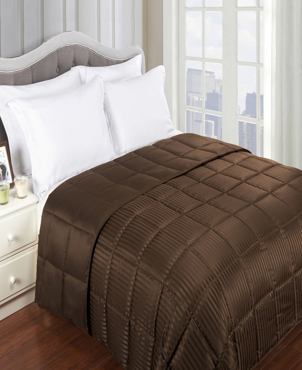 Click here for Superior Stripe Hypoallergenic Down Alternative Bl... prices