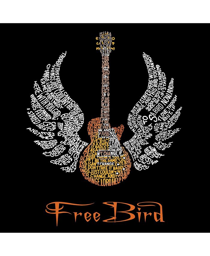 LA Pop Art Lyrics To Freebird - Large Word Art Tote Bag - Macy's