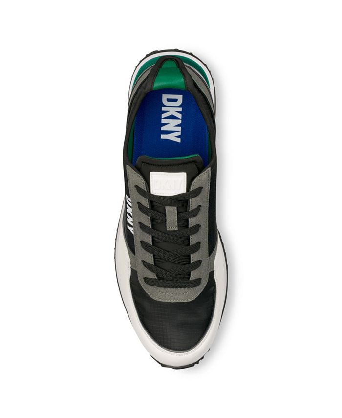 DKNY Men's Mixed Media Runner Sneakers - Macy's