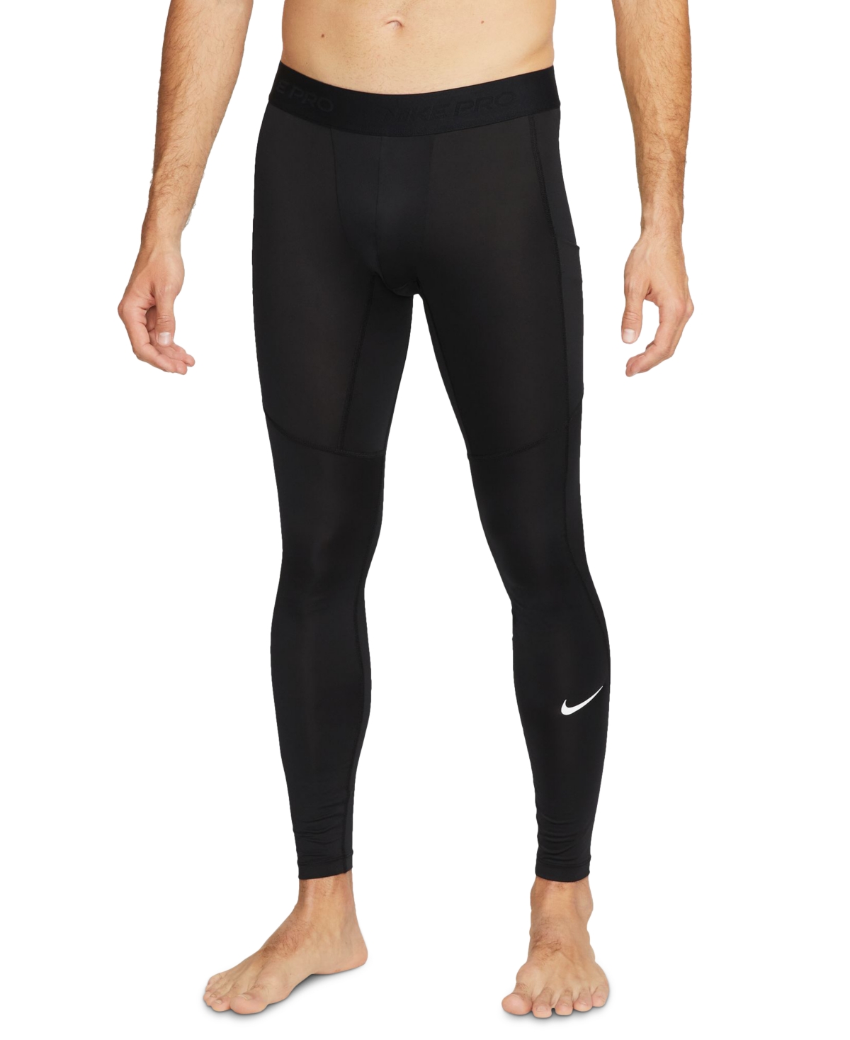 Click here for Nike Mens Pro Slim-Fit Dri-fit Fitness Tights - Bl... prices
