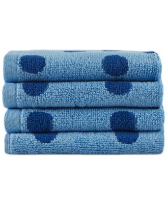 Charter Club Kids Reversible Dot 4-Pc. Washcloth Bundle, Created for ...