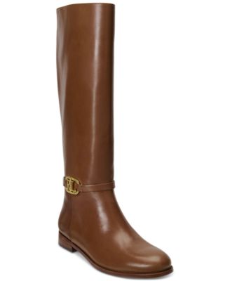 Lauren Ralph Lauren Women's Bridgette Buckled Riding Boots - Macy's