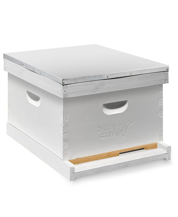 Honey Keeper Beginner Bee Hive Body Kit, Painted, Assembled with 10 ...