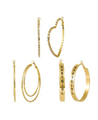 Aaliyah Trio Hoop Earring Set - Macy's