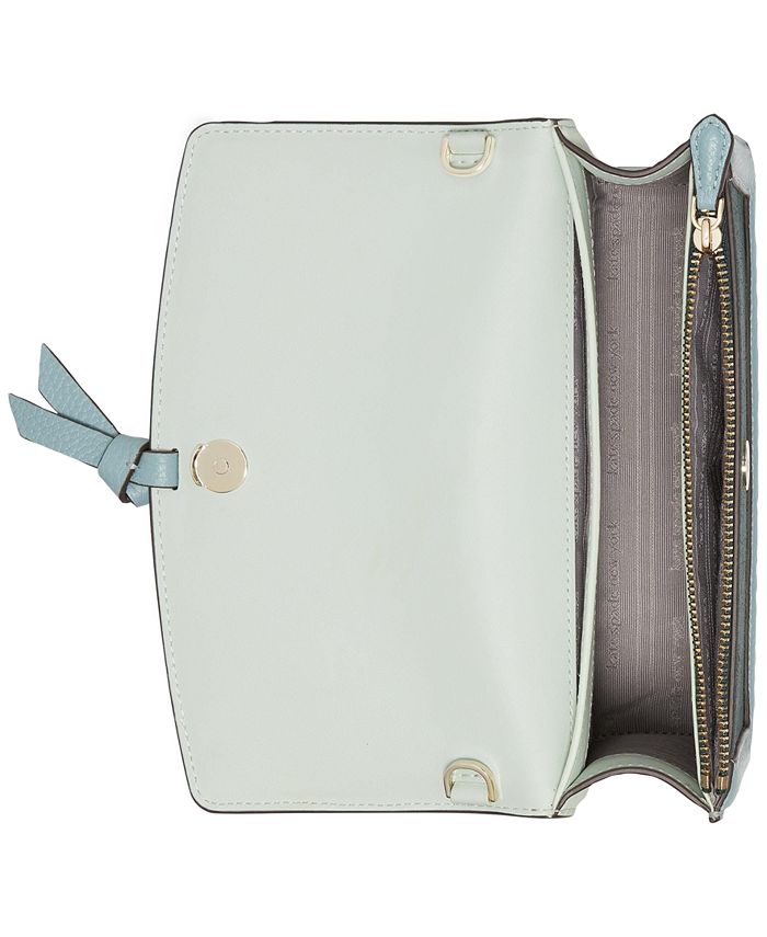 kate spade new york Knott Colorblocked Pebbled Leather and Suede ...