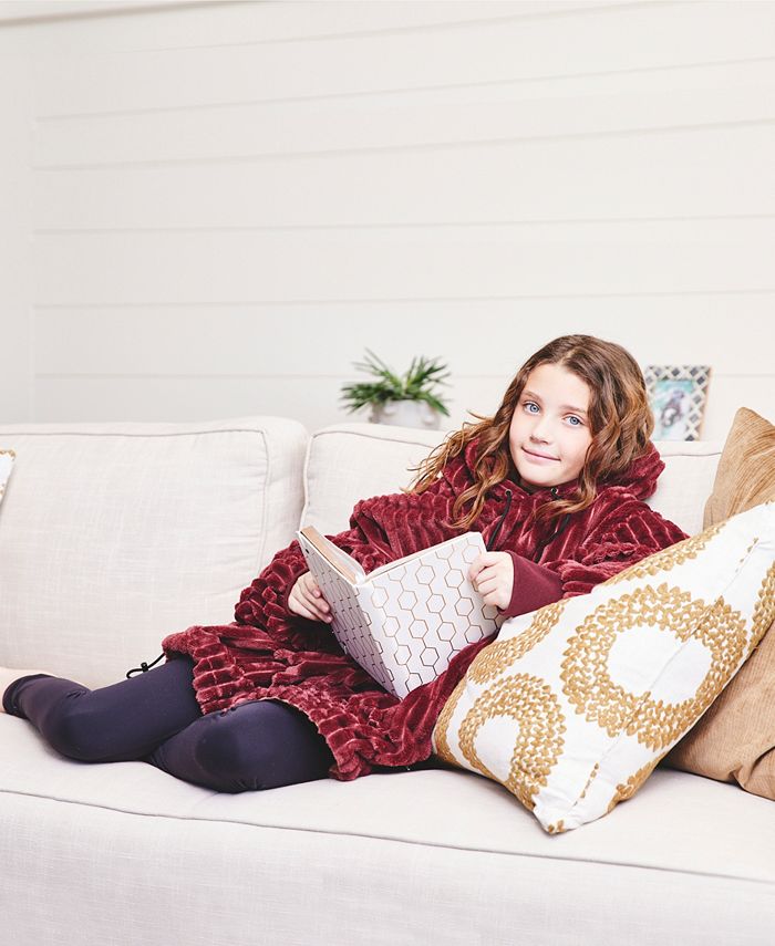 Nestl Oversized Wearable Reversible Color Adult Blanket, 38" x 54" - Macy's