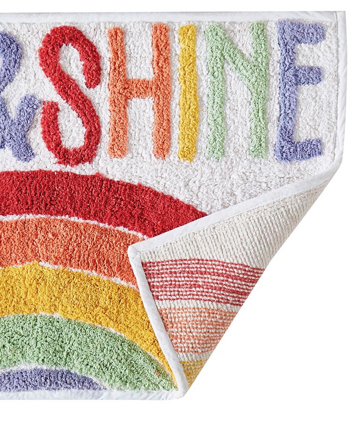 Jessica Simpson Rise & Shine Cotton Bath Rug, 20" x 32" - Macy's