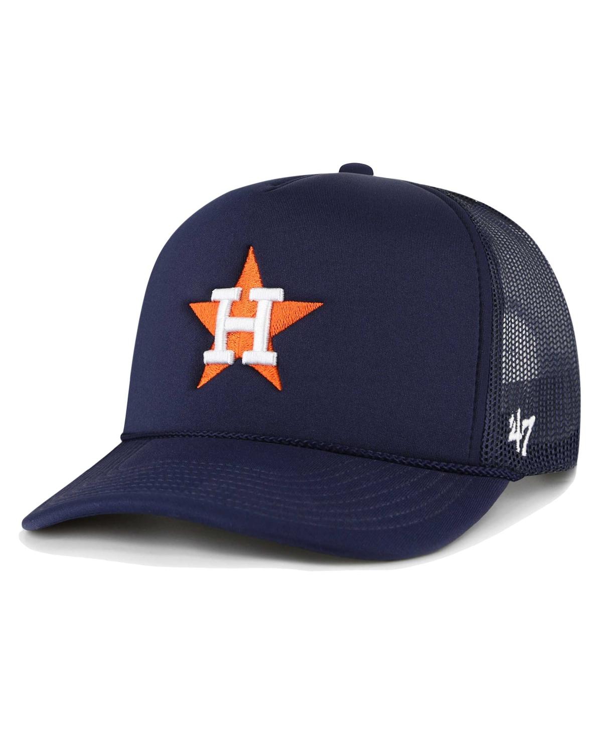 Click here for Mens 47 Brand Navy Houston Astros Foam Logo Trucke... prices
