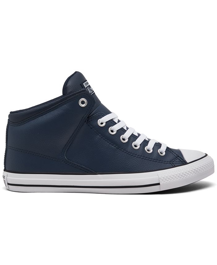 Converse Men's Chuck Taylor Street Leather High Top Casual Sneakers ...