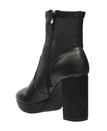 French Connection Women's Lane Platform Leather Booties - Macy's
