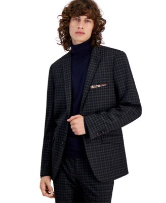 Paisley & Gray Men's Dover Check Notch-Collar Jacket - Macy's