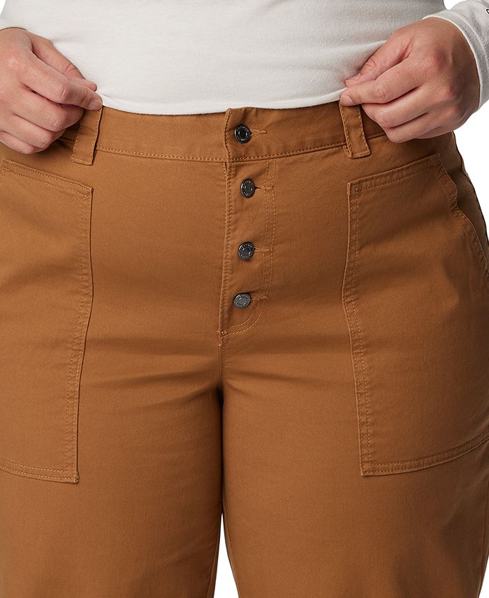 Columbia Plus Size Holly Hideaway™ Mid-Rise Button-Fly Pants - Macy's