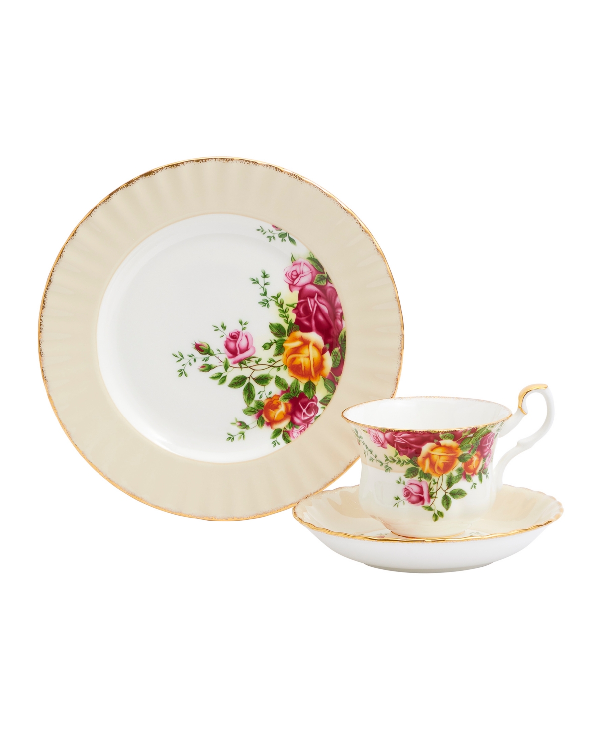 Click here for Royal Albert Old Country Roses Vanilla 3 Piece Set... prices