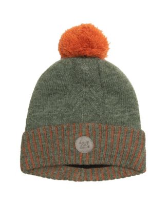 Boy Knit Hat Pine Green And Orange - Toddler|Child - Macy's