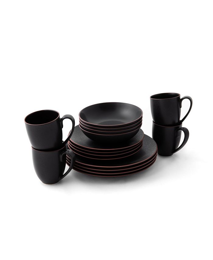 Nambé Taos 16 Piece Dinnerware Set, Service for 4 - Macy's