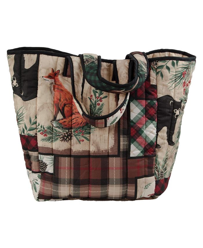 Donna Sharp Woodland Holiday 3 Piece Reversible Quilt Set, Queen - Macy's