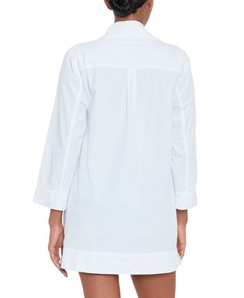 Lauren Ralph Lauren Women's Lace-Up Tunic Cover-Up - Macy's