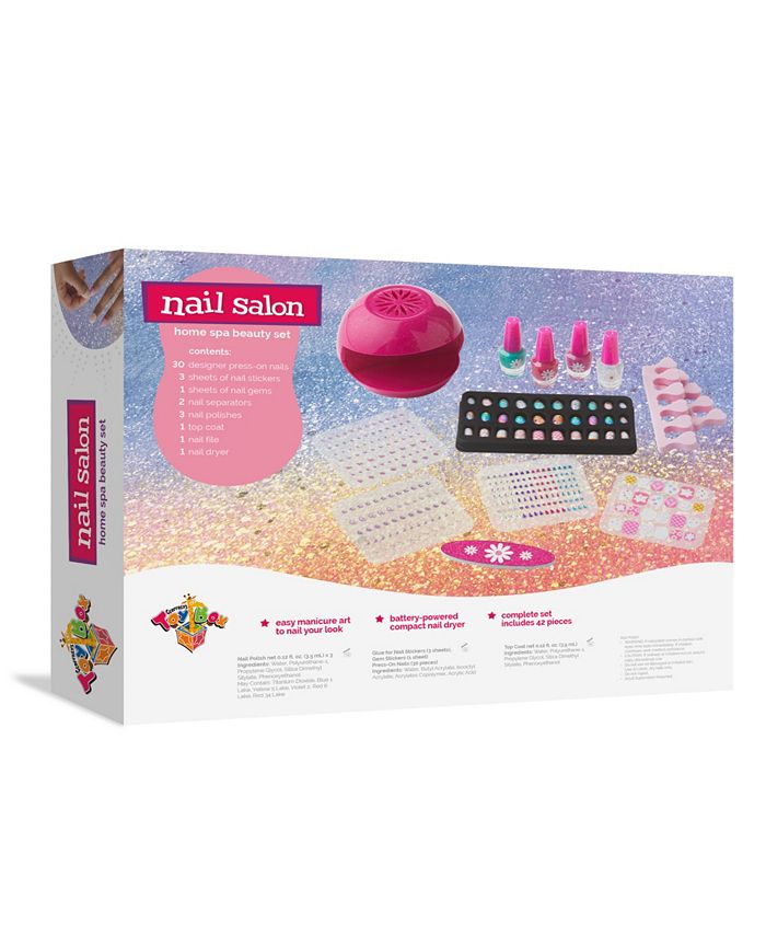 Geoffrey's Toy Box Nail Salon Home Spa 42 Pieces Beauty Set, Created ...