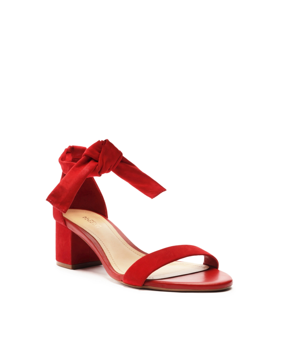 Click here for Arezzo Womens Isabelli Mid Block Sandals - Red Nub... prices