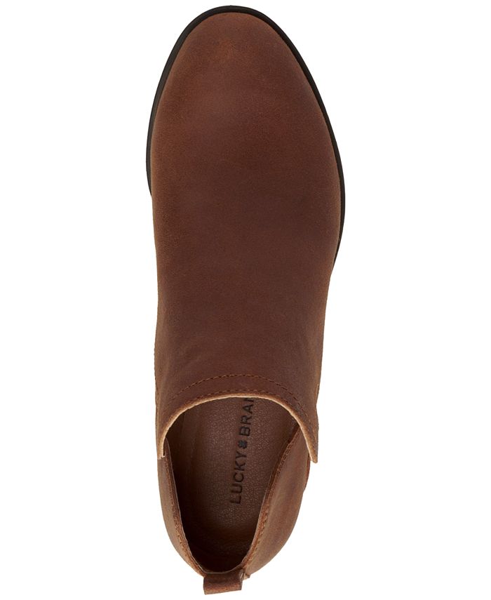 Lucky Brand Women's Bollo Chop Out Booties - Macy's