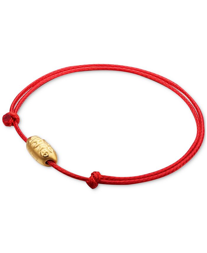 Chow Tai Fook Lucky Symbol Double Strand Imitation Leather Slider ...