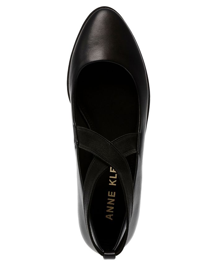 Anne Klein Women's Saige Elastic Strap Flats - Macy's