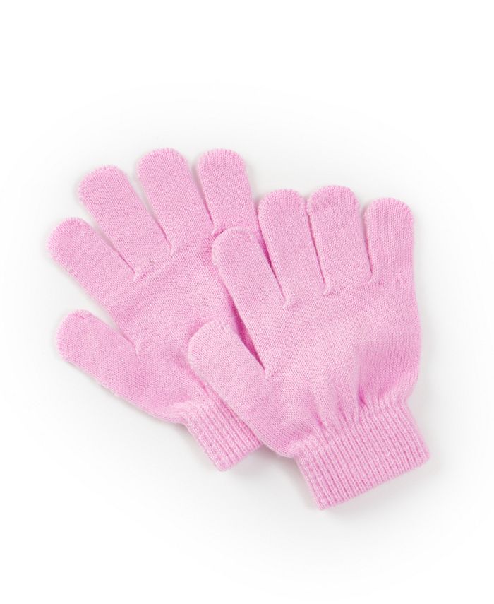 InMocean Rainbow Sugar Big Girls Hat with Patches and Gloves, 2 Piece ...