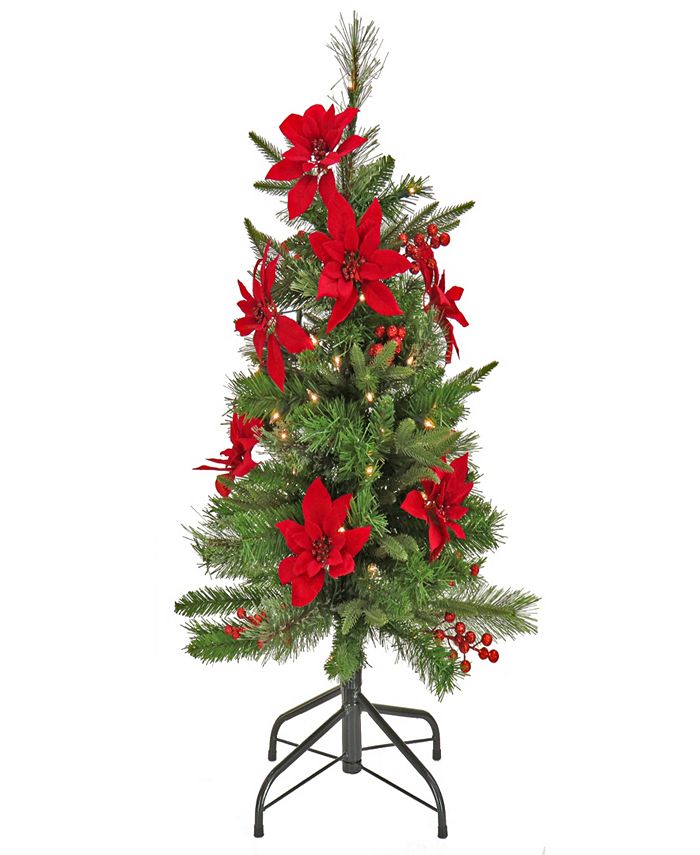 National Tree Company 3' Feel Real Colonial Pencil Slim Hinged Tree ...