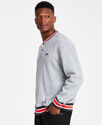 Levi's Men's Snap-Front Henley Sweatshirt - Macy's