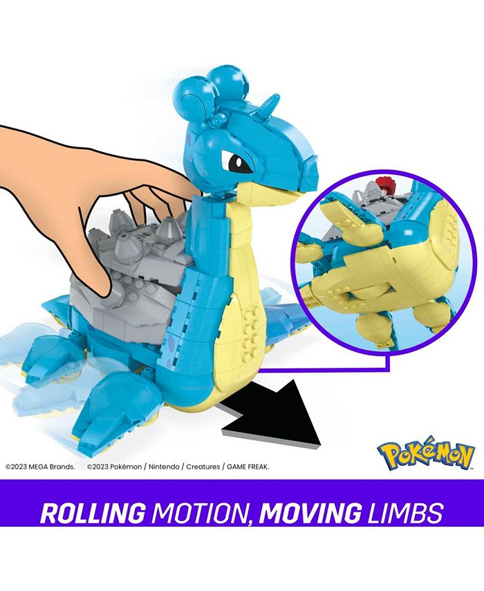 Pokemon MEGA Lapras Building Toy Kit with Action Figure (527 Pieces ...
