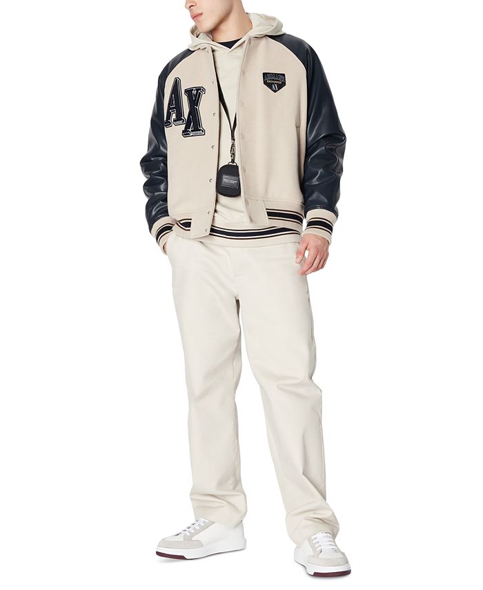 A|X Armani Exchange Men's Varsity Bomber Jacket - Macy's
