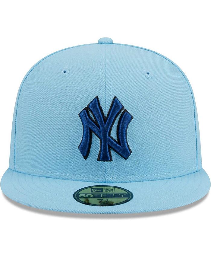 New Era Men's Light Blue New York Yankees 59FIFTY Fitted Hat - Macy's
