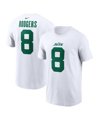 Men's Nike Aaron Rodgers White New York Jets Legacy Player Name and ...