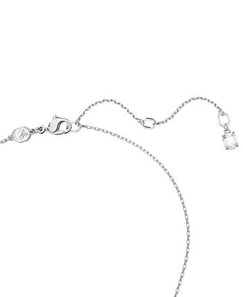Swarovski Pavé Interlocking Loop Pendant Necklace, 15" + 2-3/4 ...