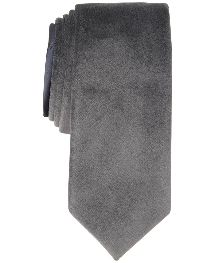Alfani Men's Monroe Solid Velvet Tie, Created for Macy's - Macy's