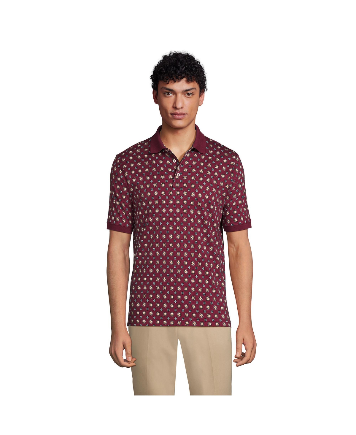 Click here for Lands End Mens Short Sleeve Cotton Supima Polo Shi... prices