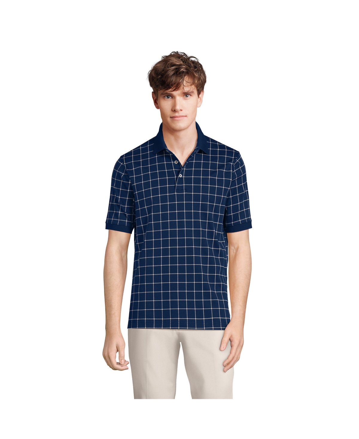 Click here for Lands End Mens Short Sleeve Cotton Supima Polo Shi... prices