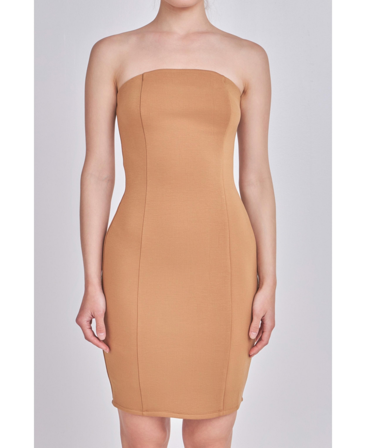 Click here for endless rose Womens Scuba Strapless Mini Dress - C... prices