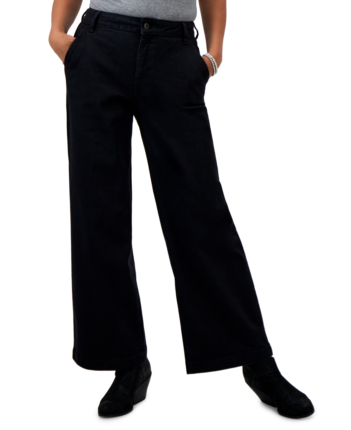 Click here for Style & Co Womens High-Rise Wide-Leg Jeans  Create... prices