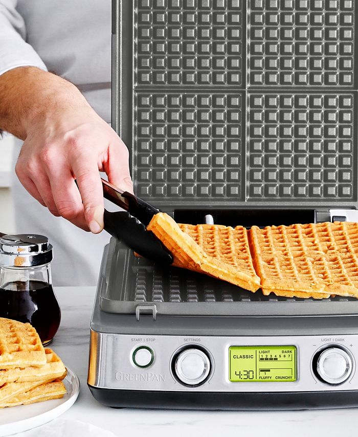 GreenPan Elite 5.71" 4-Square Waffle Maker - Macy's