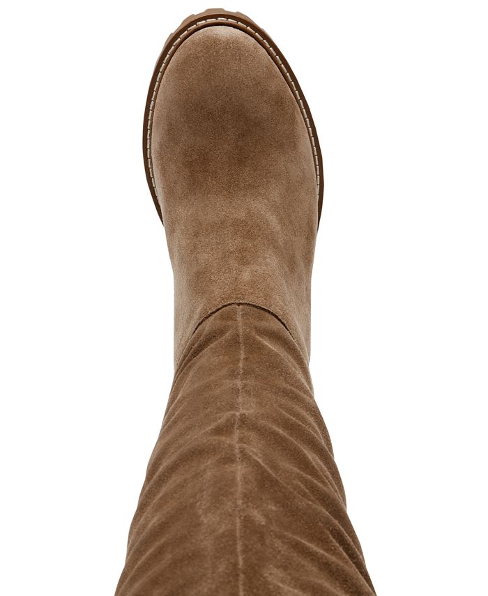 Steve Madden Women's Lorayle Lug-Sole Slouch Tall Boots - Macy's