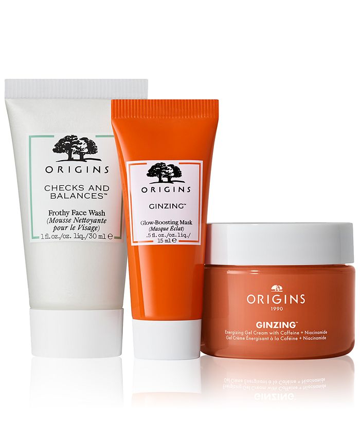 Origins 3-Pc. Gifts To Treat Mini Cleanser, Mask & Moisturizer Set - Macy's