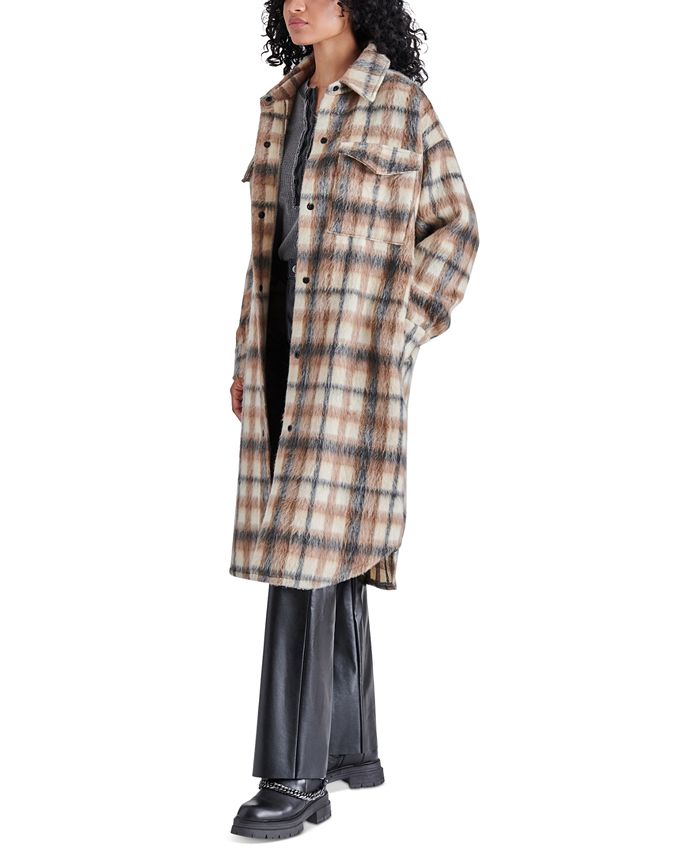 Steve Madden Women's Chloe Plaid Shacket - Macy's