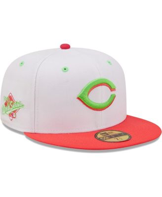 Men's New Era White, Coral Cincinnati Reds 1990 World Series Strawberry ...