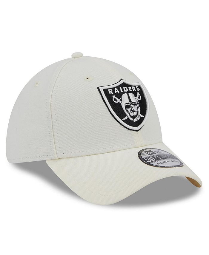 New Era Men's Cream Las Vegas Raiders Chrome Collection 39THIRTY Flex ...