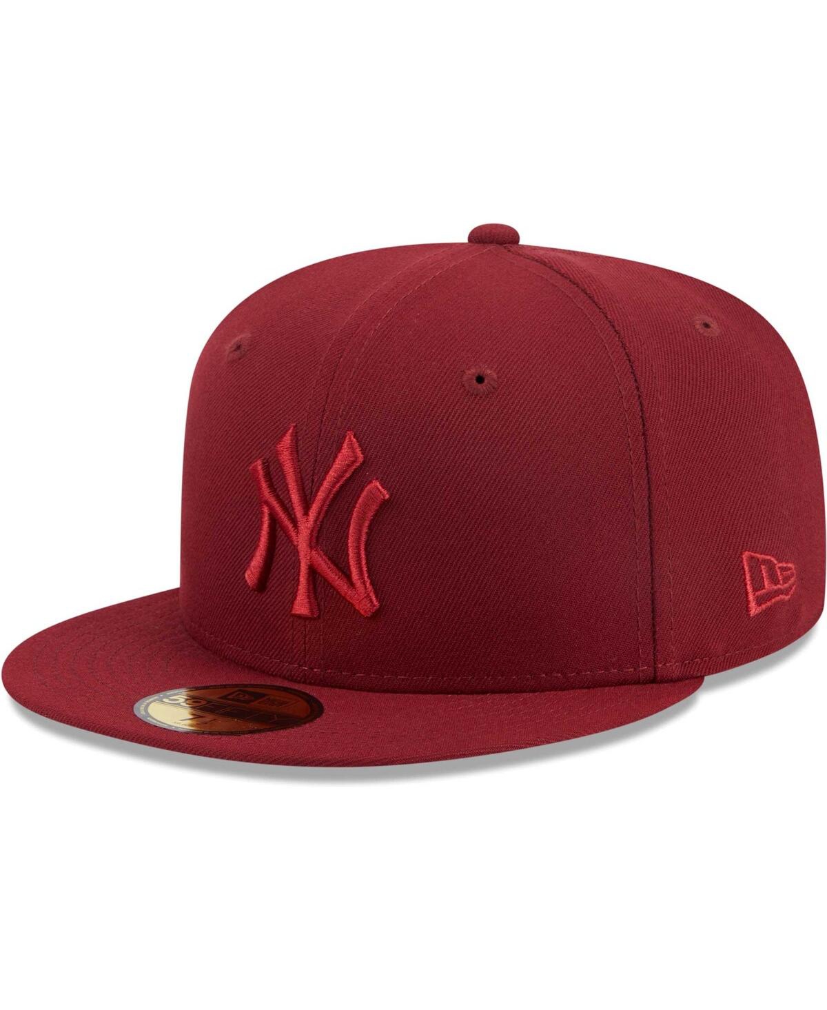 New Era Men's Cardinal New York Yankees Color Pack 59fifty Fitted Hat ...