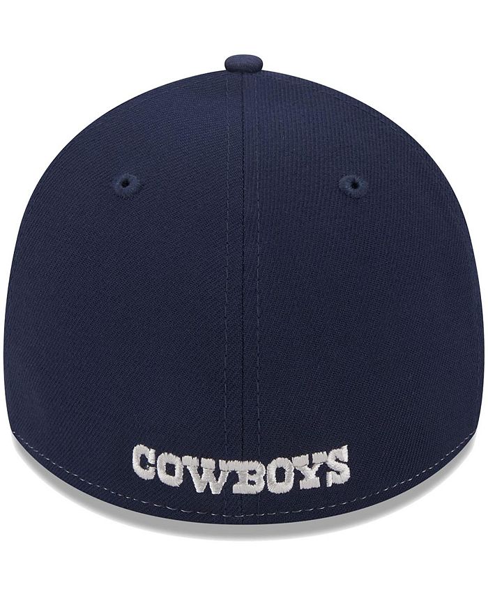 New Era Men's Gray, Navy Dallas Cowboys Retro Joe Main 39THIRTY Flex ...
