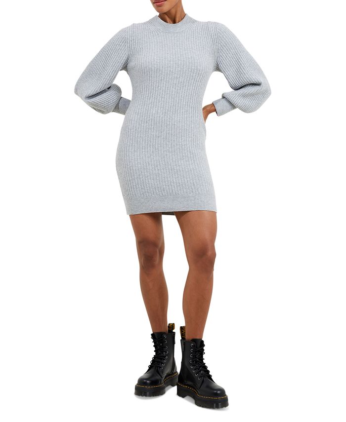French Connection Women's Vhari Ribbed Crewneck Dress - Macy's