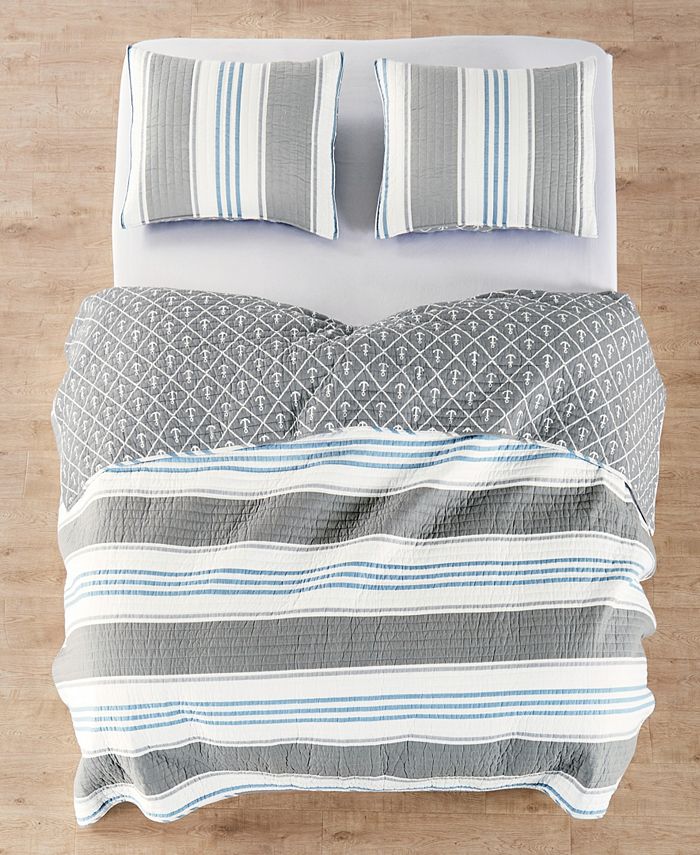 Levtex Provincetown Reversible Quilt, Twin/Twin XL - Macy's