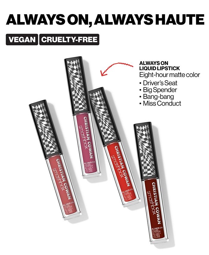 Smashbox X Christian Cowan Haute Lips Mini Liquid Lipstick Set, Created ...